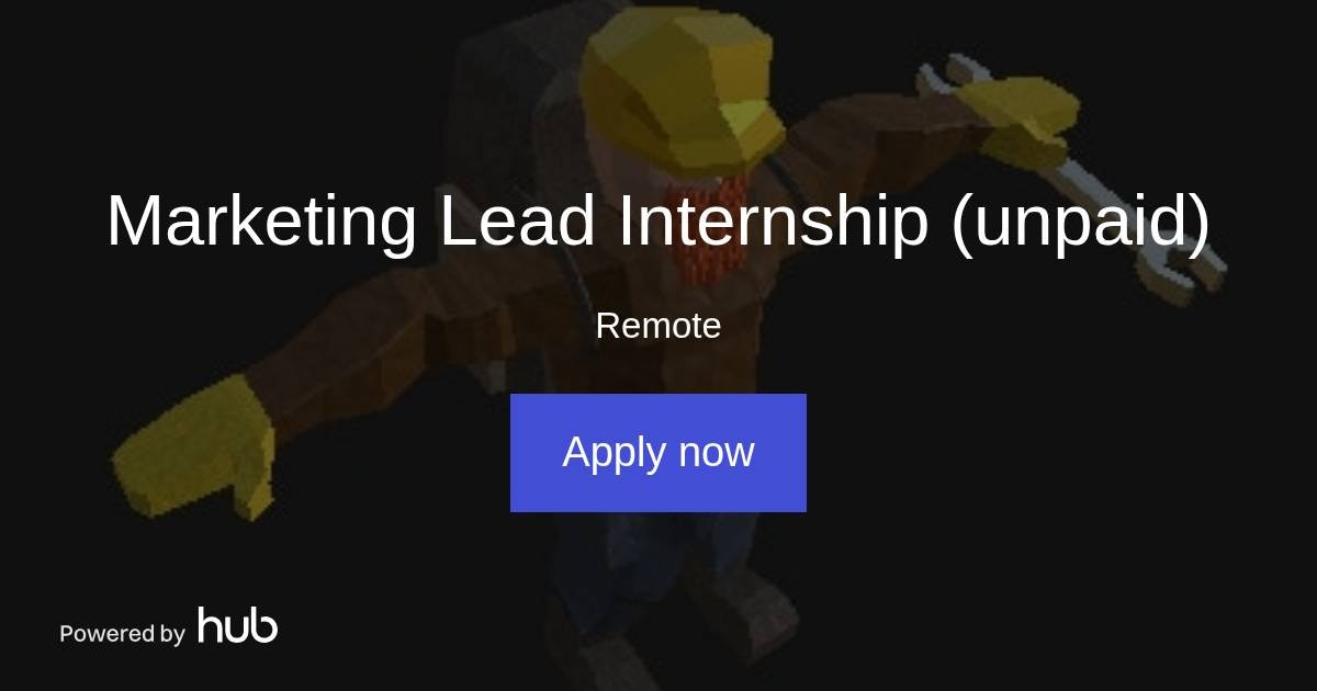 The Hub | Marketing Lead Internship (unpaid) | Landell Games