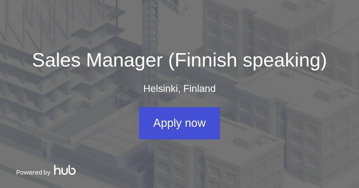 The Hub | Sales Manager (Finnish speaking) | Raxalle