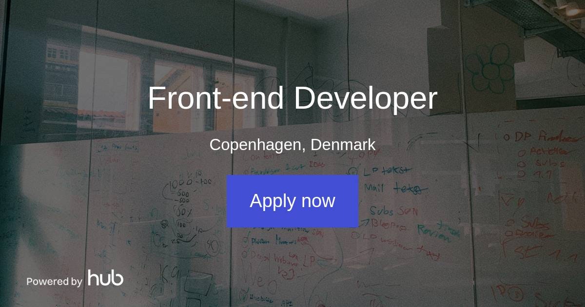 The Hub | Front-end Developer | DaxMedia ApS