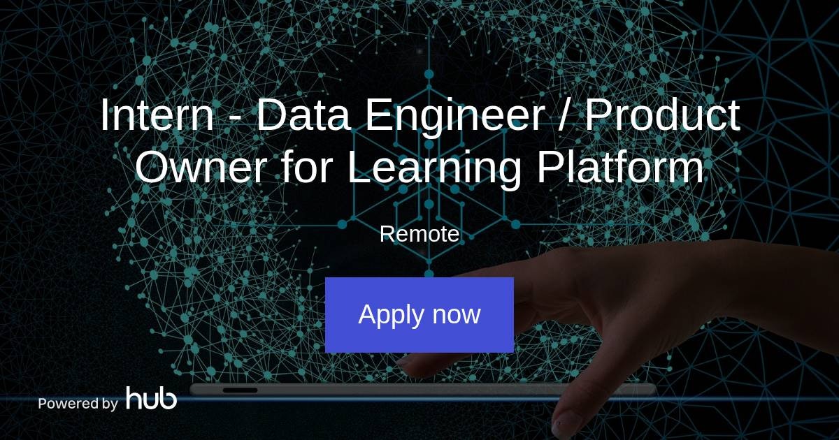 The Hub | Intern - Data Engineer / Product Owner for Learning Platform | Factorise Technologies ApS