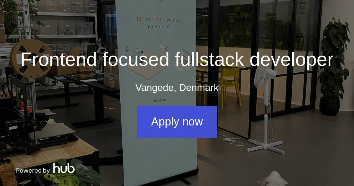 The Hub | Frontend focused fullstack developer | Flowplan
