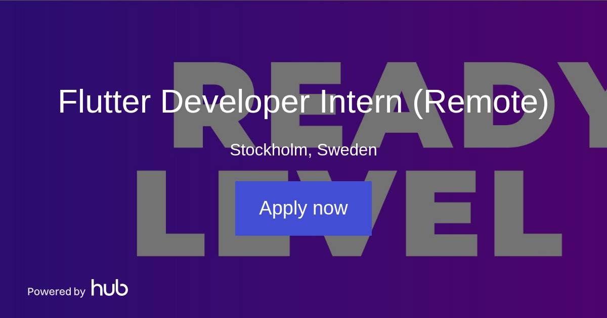 The Hub | Flutter Developer Intern (Remote) | Coursfy