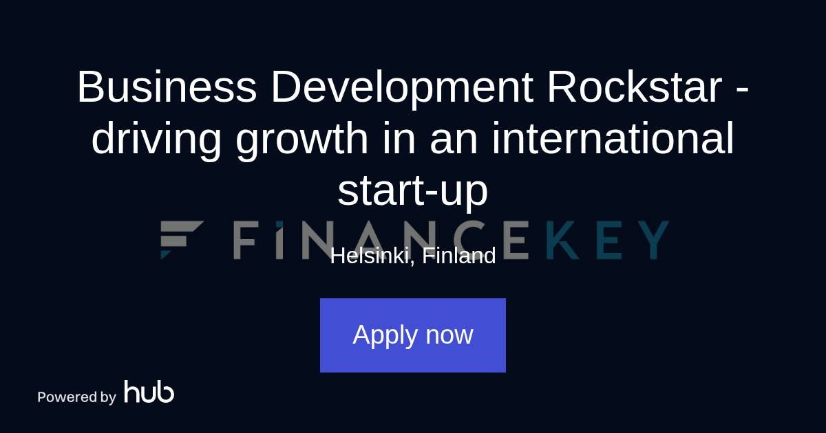 The Hub | Business Development Rockstar - driving growth in an ...