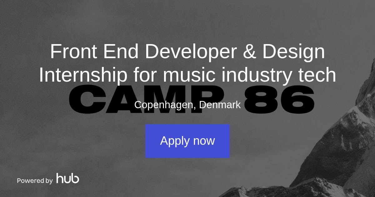 The Hub | Front End Developer & Design Internship for music industry ...