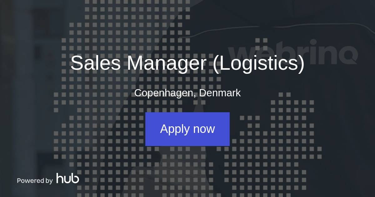 The Hub | Sales Manager (Logistics) | WebrinQ