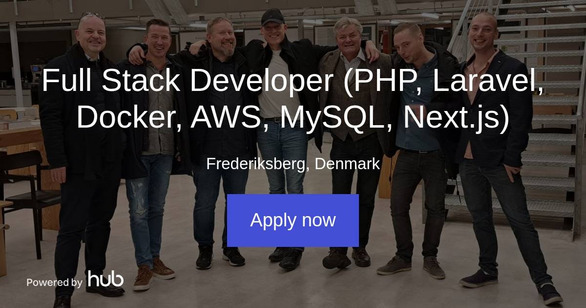 The Hub | Full Stack Developer (PHP, Laravel, Docker, AWS, MySQL, Next.js) | Rejoose