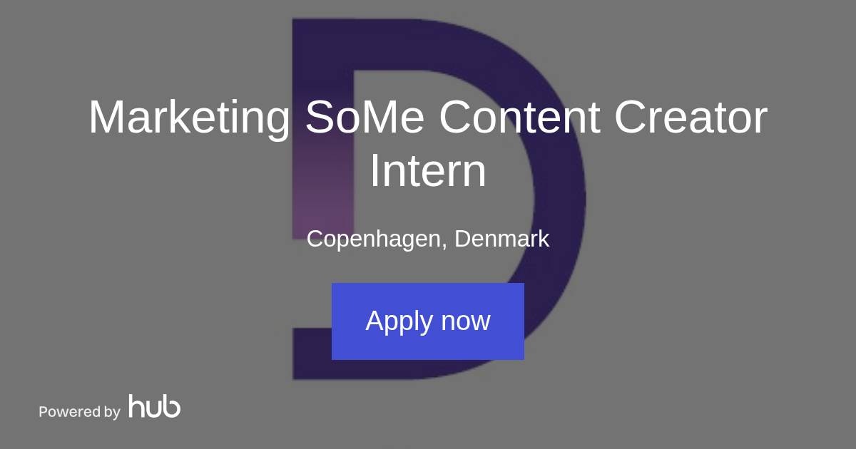 The Hub | Marketing SoMe Content Creator Intern | Digibate