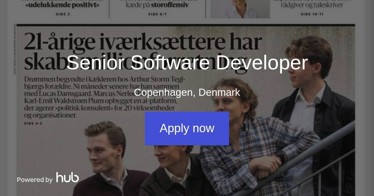 The Hub | Senior Software Developer | Spaak Technologies