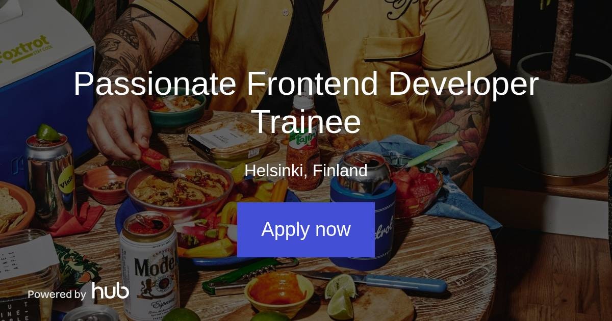 The Hub | Passionate Frontend Developer Trainee | Munchi
