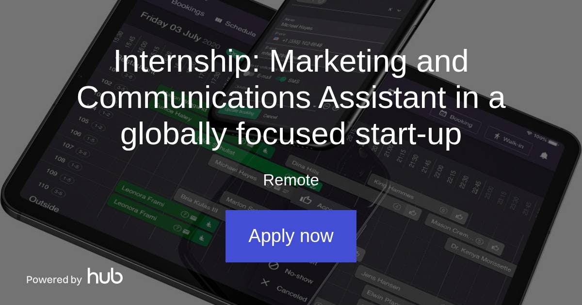 The Hub | Internship: Marketing and Communications Assistant in a globally focused start-up | resOS