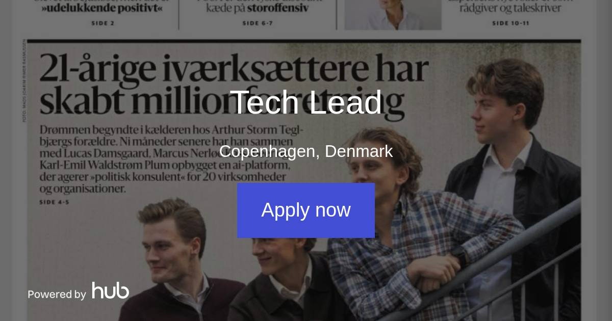 The Hub | Tech Lead | Spaak Technologies