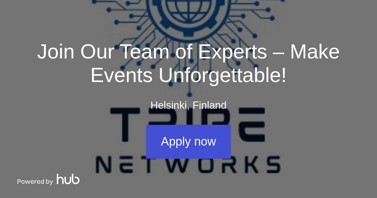 The Hub | Join Our Team of Experts – Make Events Unforgettable! | Tribe ...