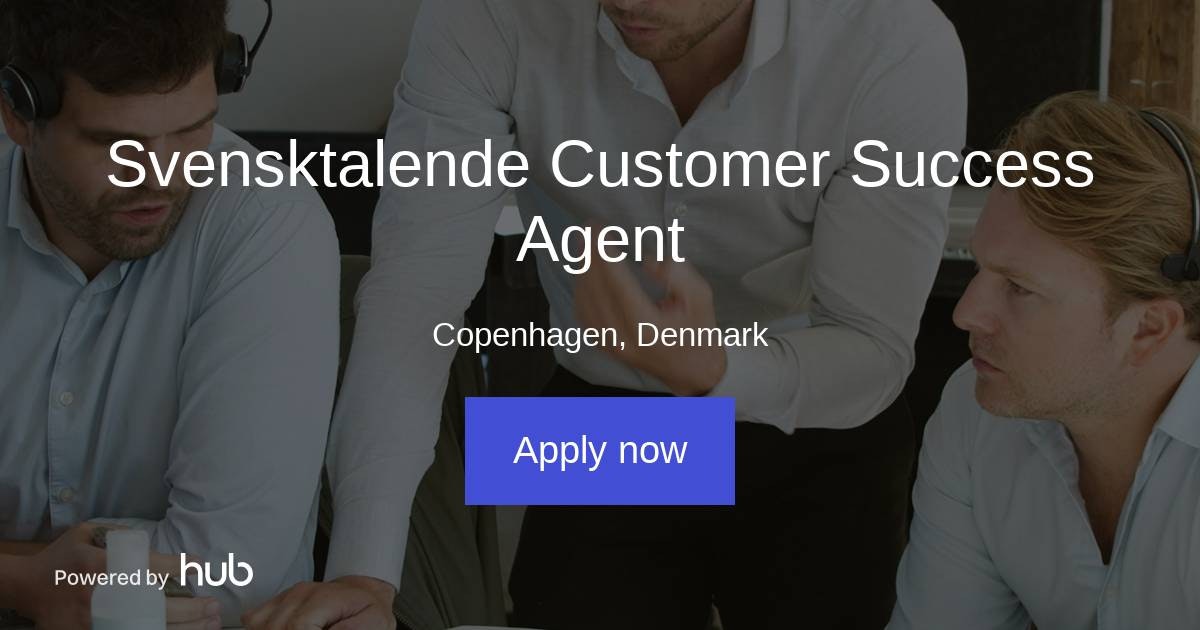 The Hub | Svensktalende Customer Success Agent | Weply A/S