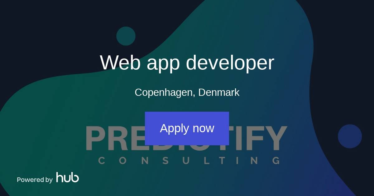 The Hub | Web app developer | Predictify Consulting