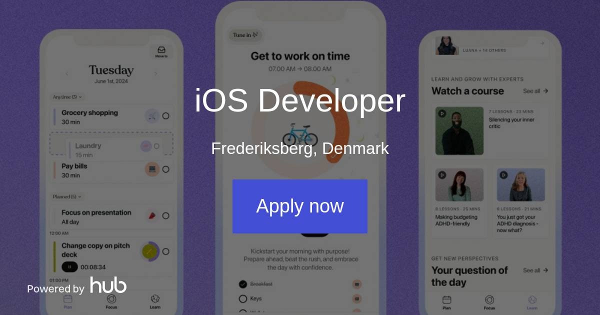 The Hub | iOS Developer | Tiimo | Planning & Productivity
