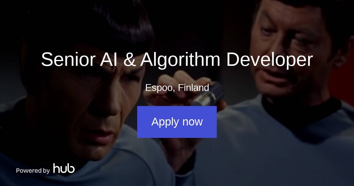 The Hub | Senior AI & Algorithm Developer | VitalSigns