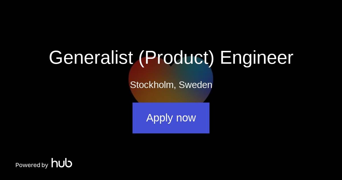 The Hub | Generalist (Product) Engineer | Lovable