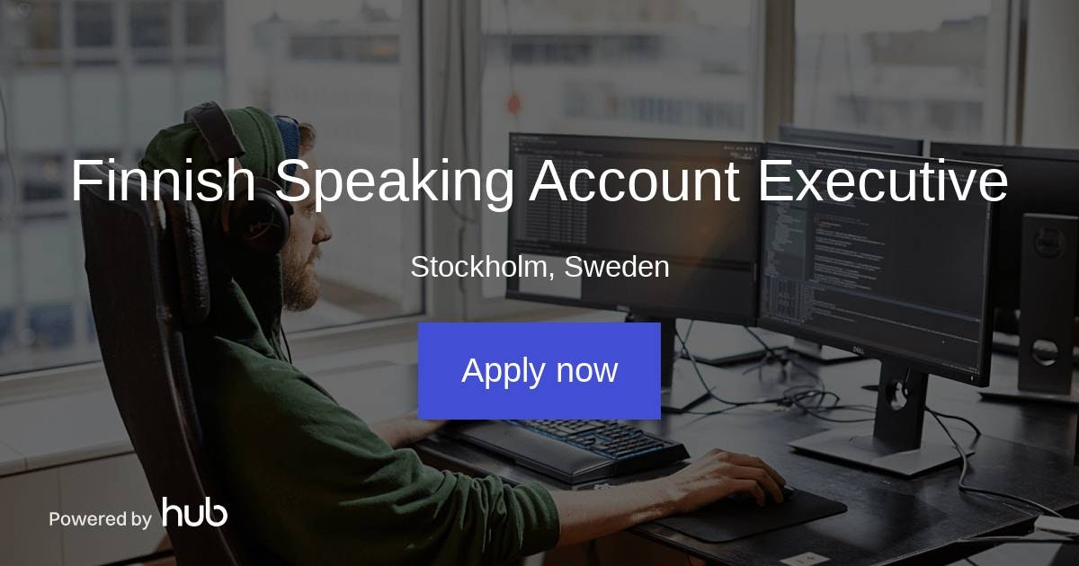 The Hub | Finnish Speaking Account Executive | Tendium