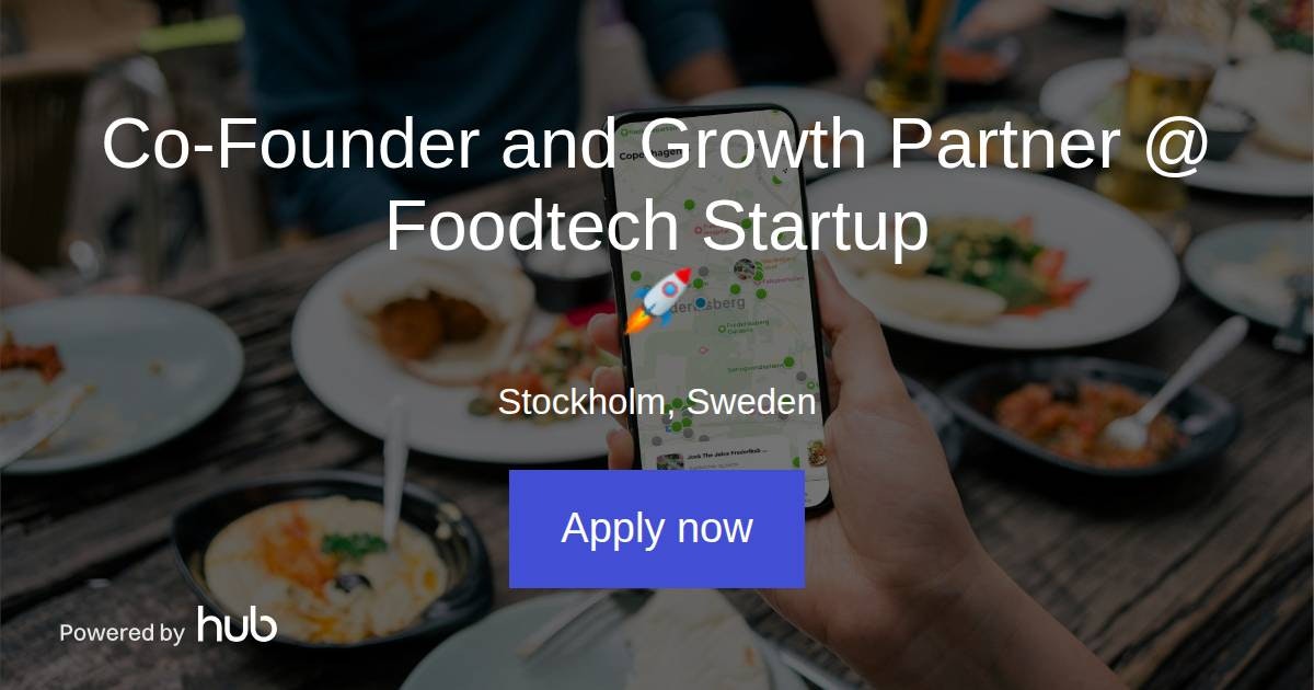 The Hub | Co-Founder and Growth Partner @ Foodtech Startup 🚀 | FlavorScale