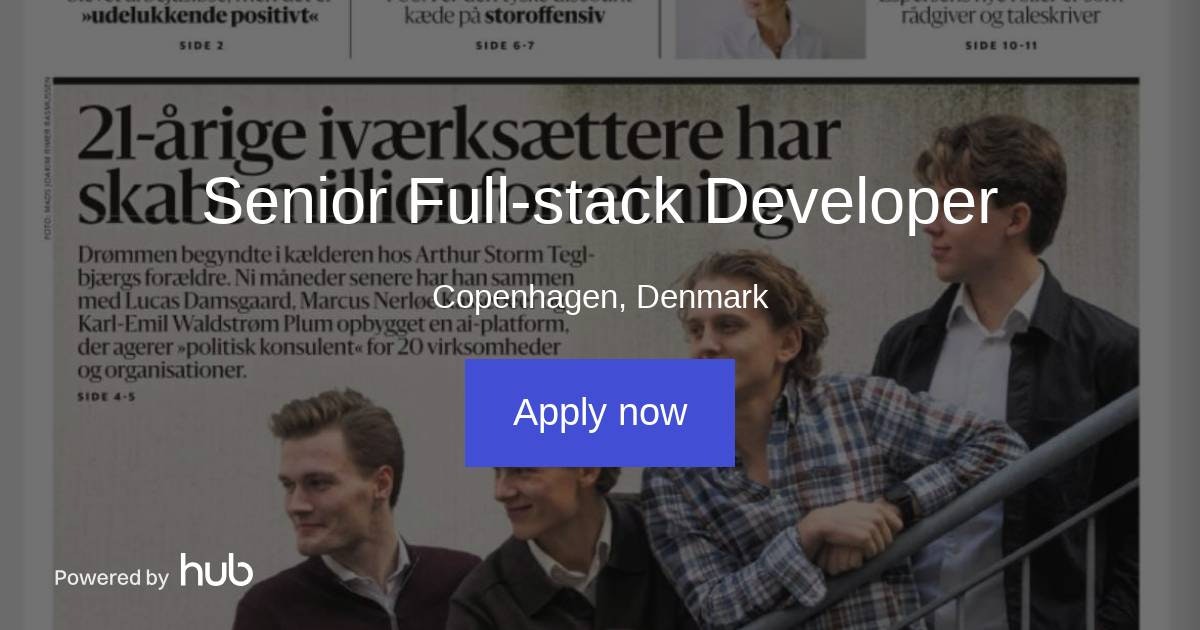 The Hub | Senior Full-stack Developer | Spaak Technologies