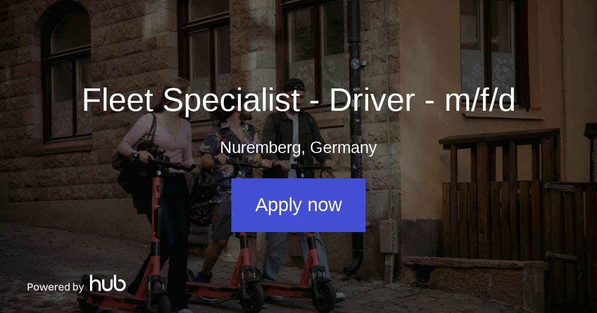 The Hub | Fleet Specialist - Driver - m/f/d | Voi Technology