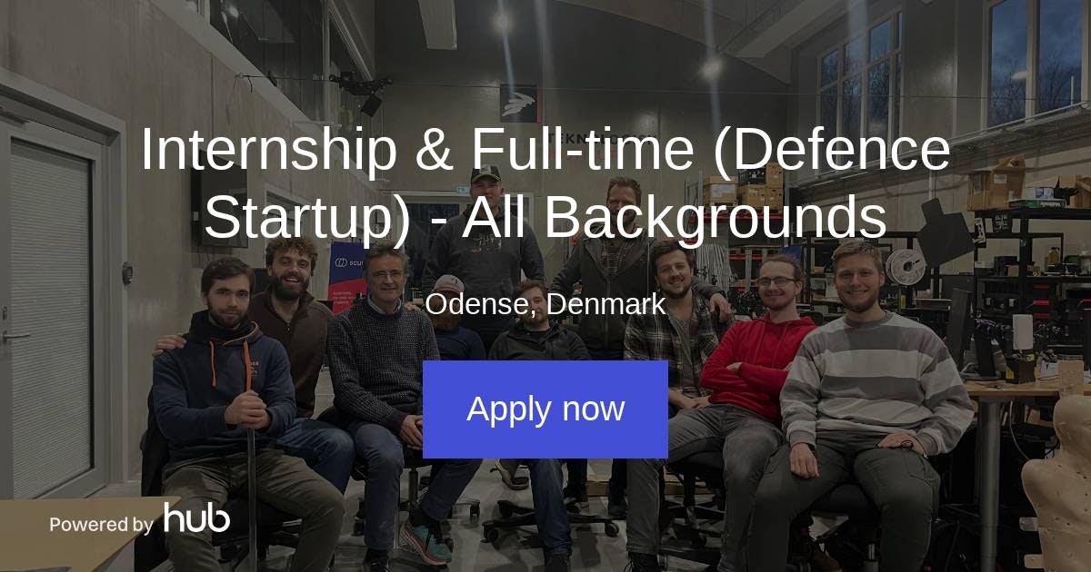 The Hub | Internship & Full-time (Defence Startup) - All Backgrounds ...
