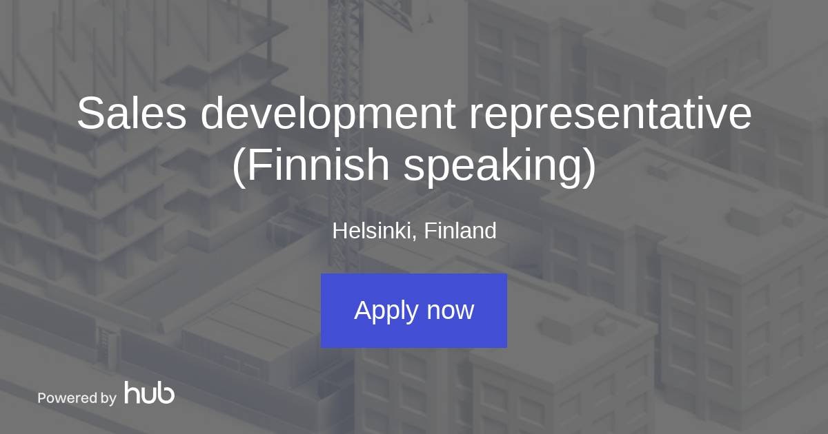 The Hub | Sales development representative (Finnish speaking) | Raxalle
