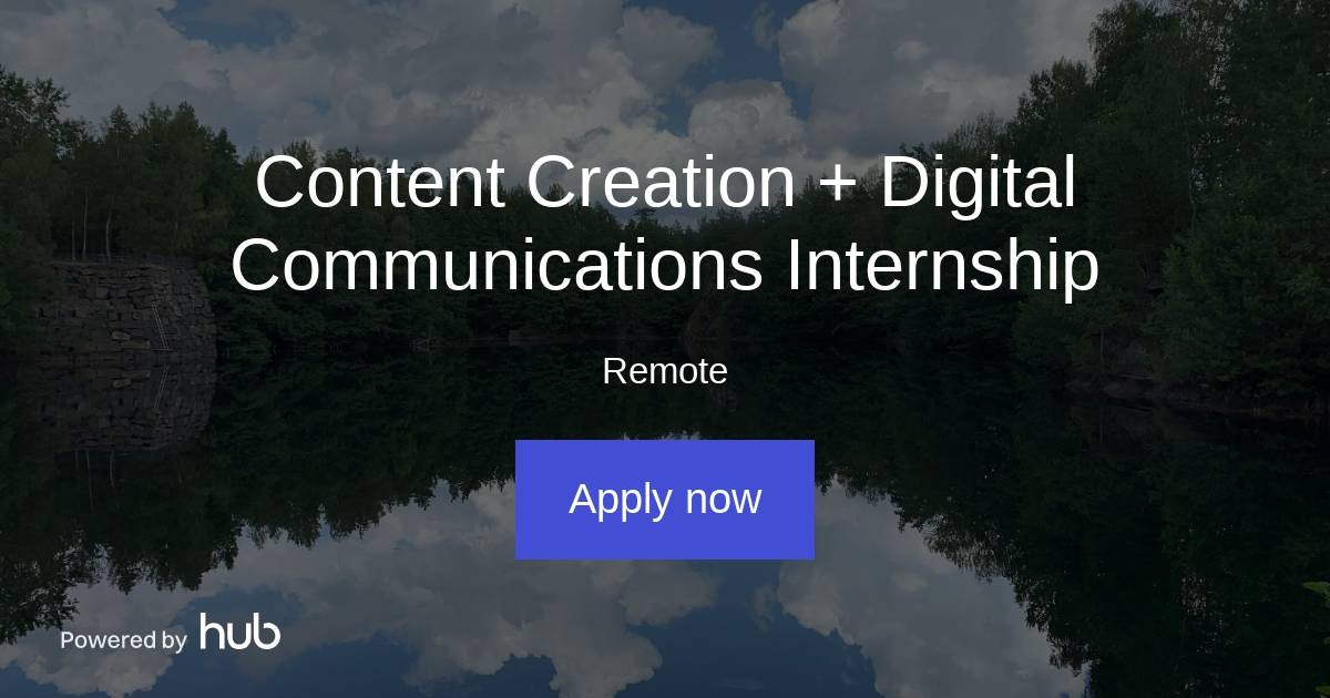 The Hub | Content Creation + Digital Communications Internship | Kontor ...
