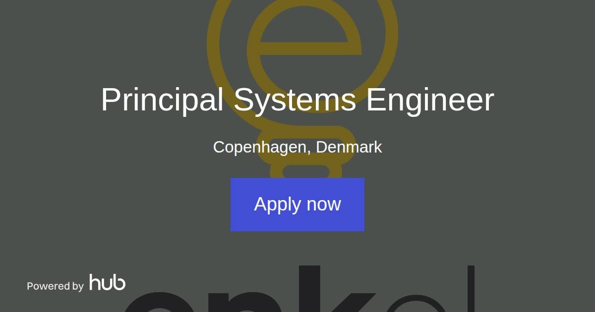 The Hub | Principal Systems Engineer | enkel