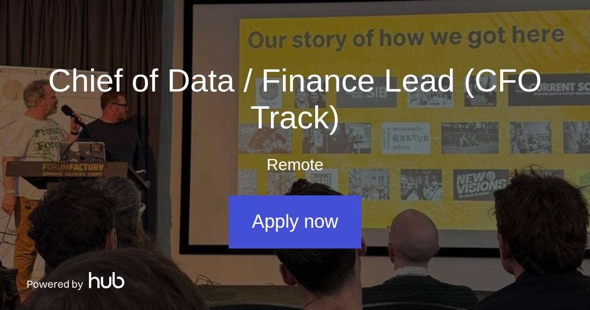 The Hub | Chief of Data / Finance Lead (CFO Track) | EAB Global Oy