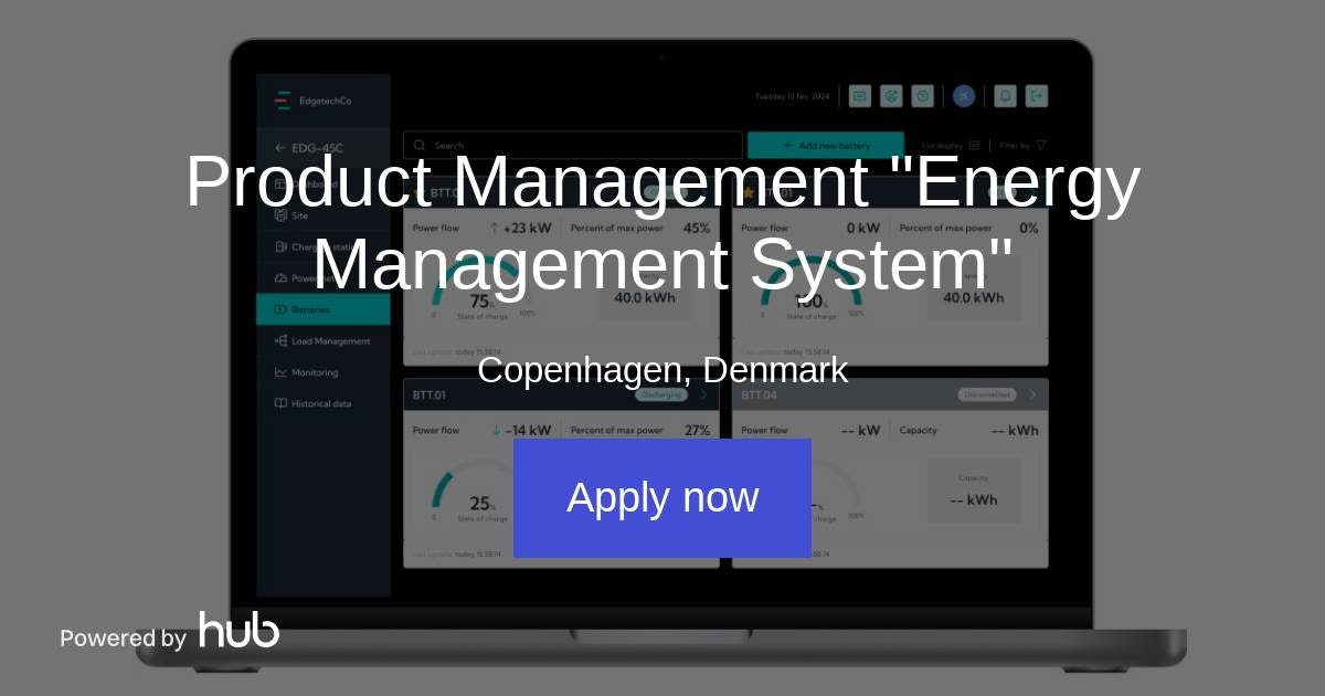 The Hub | Product Management "Energy Management System" | FLEXECHARGE