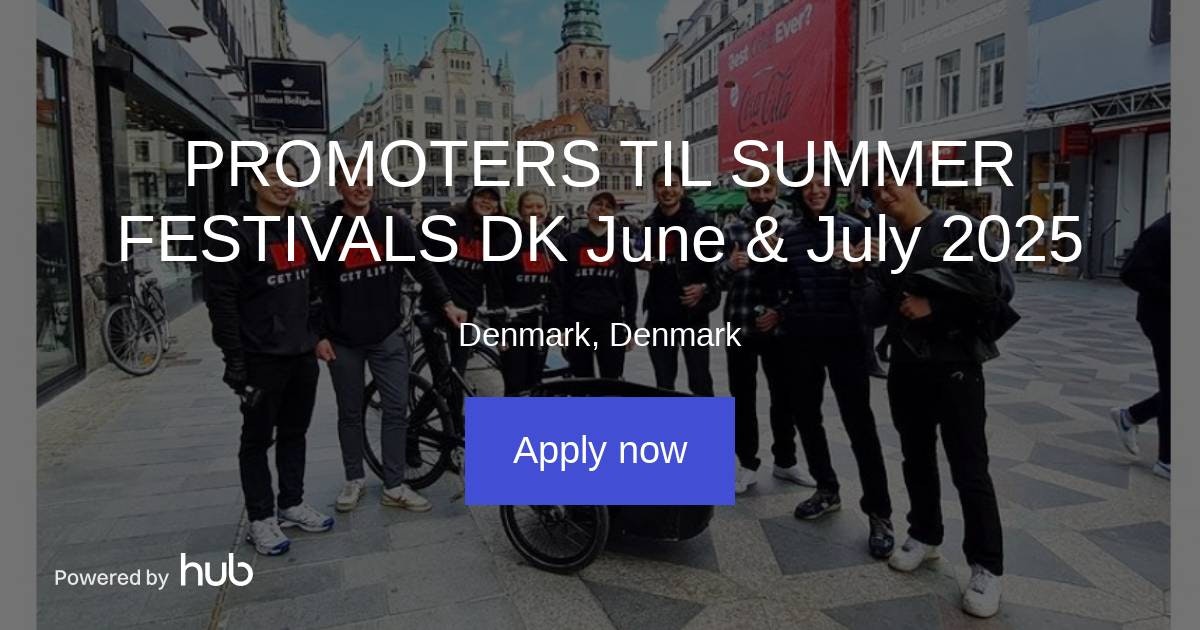 The Hub | PROMOTERS TIL SUMMER FESTIVALS DK June & July 2025 | Get Lit ...