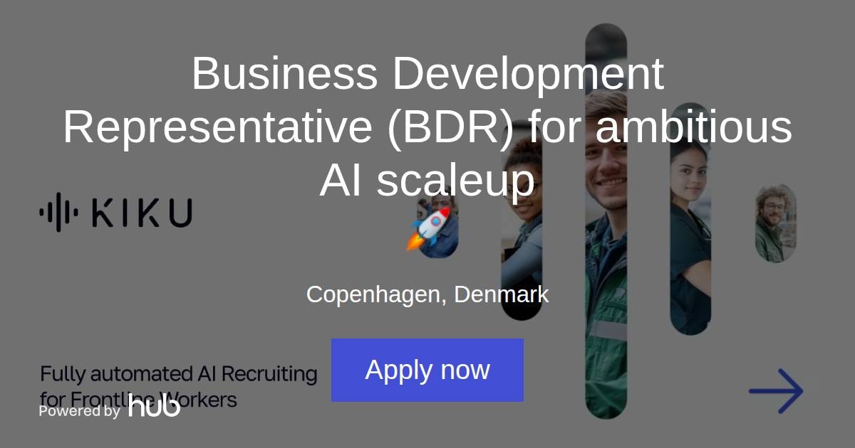 The Hub | Business Development Representative (BDR) for ambitious AI ...