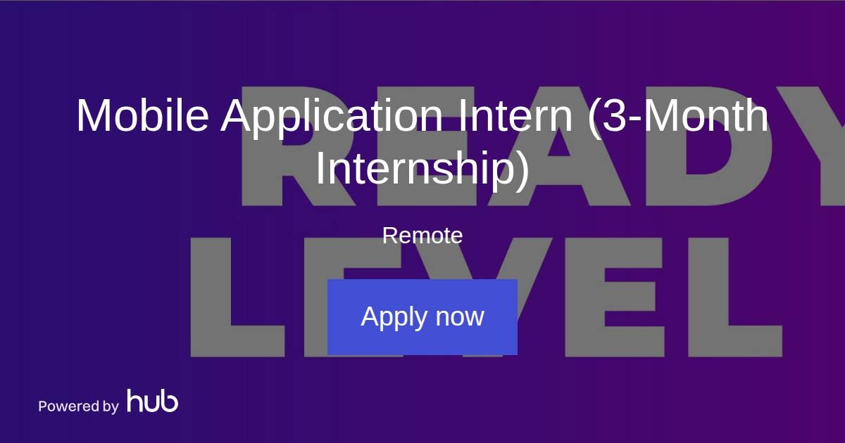 The Hub | Mobile Application Intern (3-Month Internship) | Coursfy
