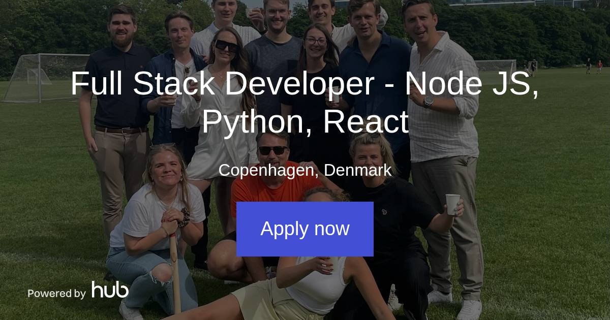 The Hub | Full Stack Developer - React, NestJs, Python | Zuuvi