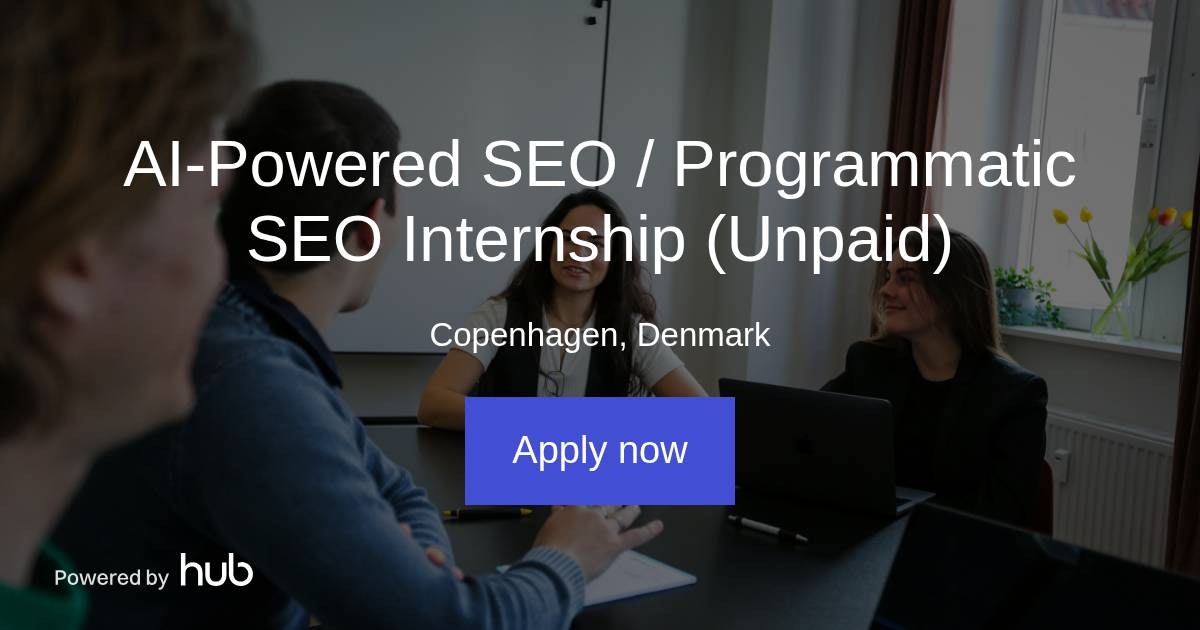 The Hub | AI-Powered SEO / Programmatic SEO Internship (Unpaid) | Clerk.io