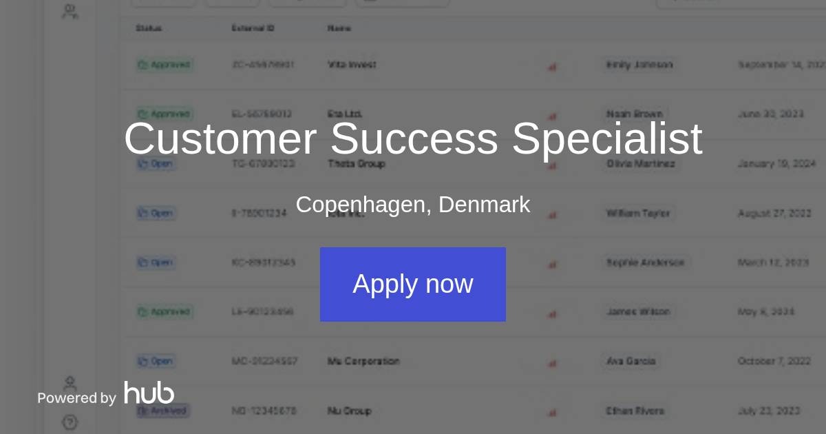 The Hub | Customer Success Specialist | Meo.io