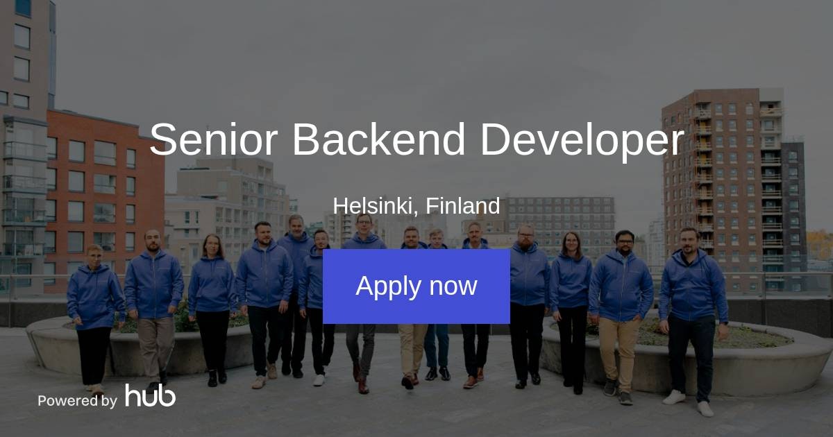 The Hub | Senior Backend Developer | Inscripta Oy
