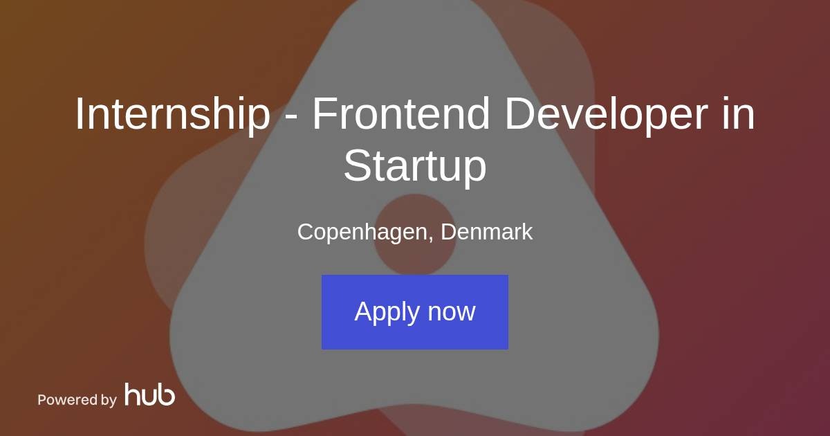 The Hub | Internship - Frontend Developer in Startup | AdPlenty