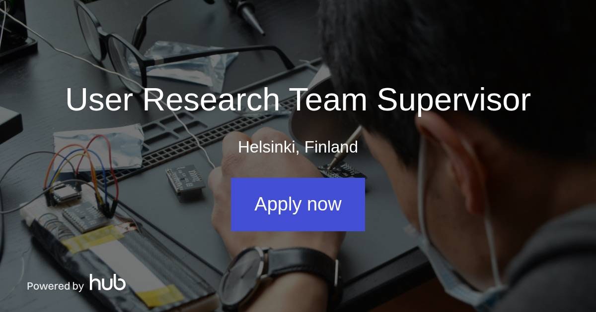 The Hub | User Research Team Supervisor | Doublepoint