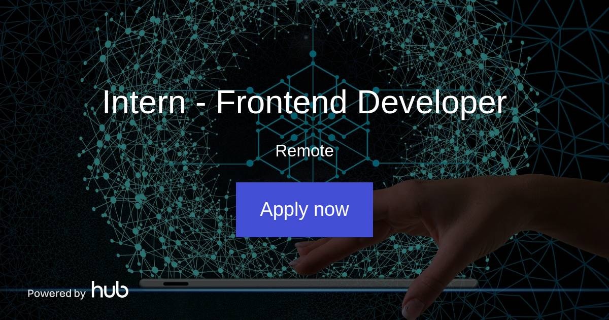 The Hub | Intern - Frontend Developer | Factorise Technologies ApS