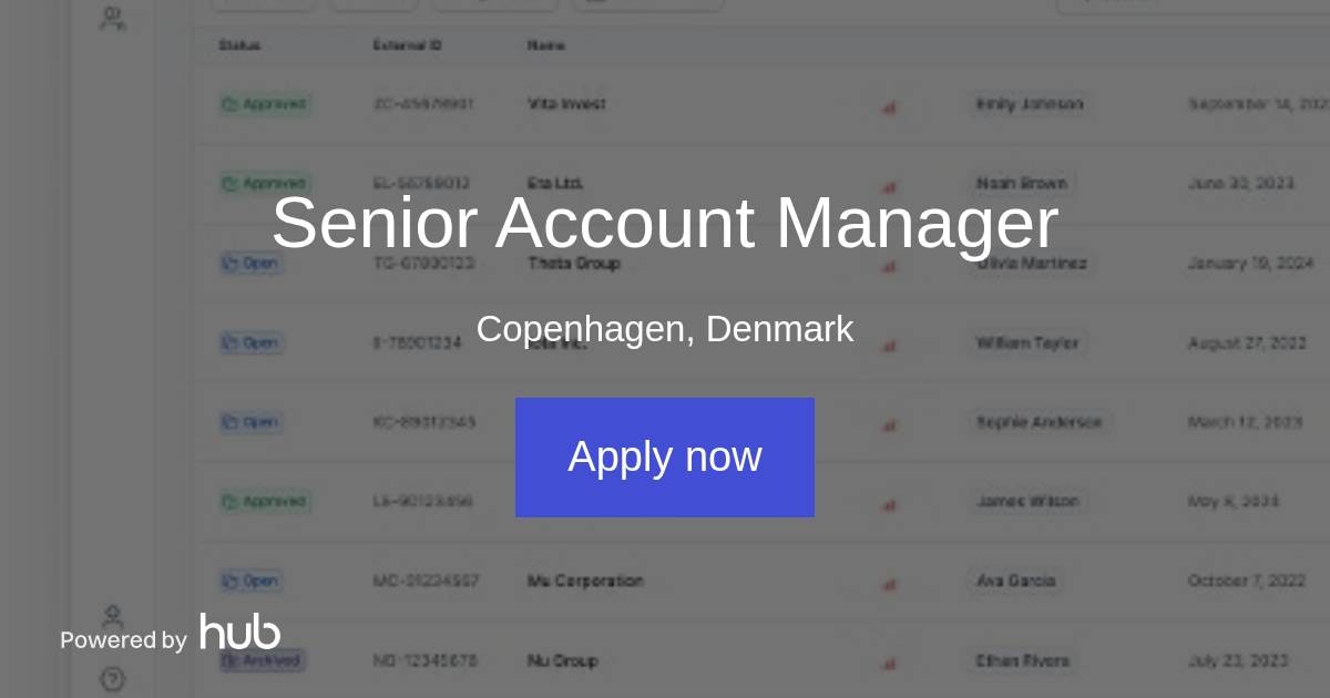 The Hub | Senior Account Manager | Meo.io