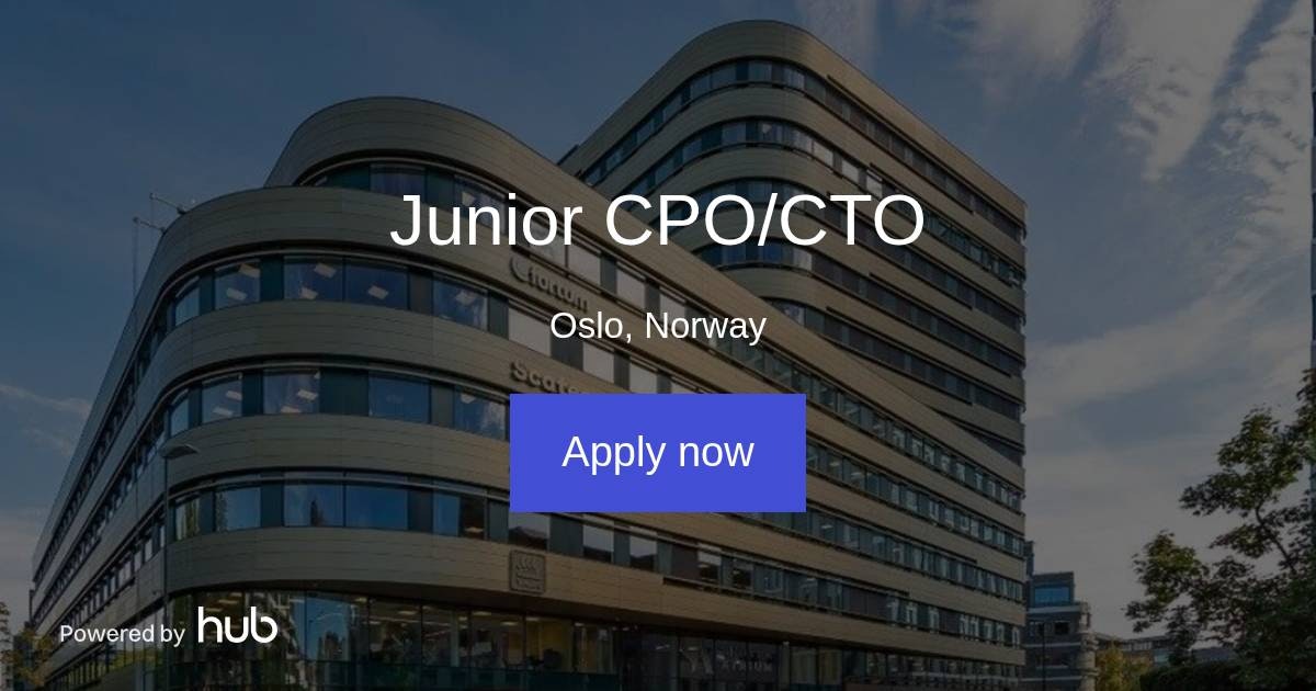 The Hub | Junior CPO/CTO | Sophie AS