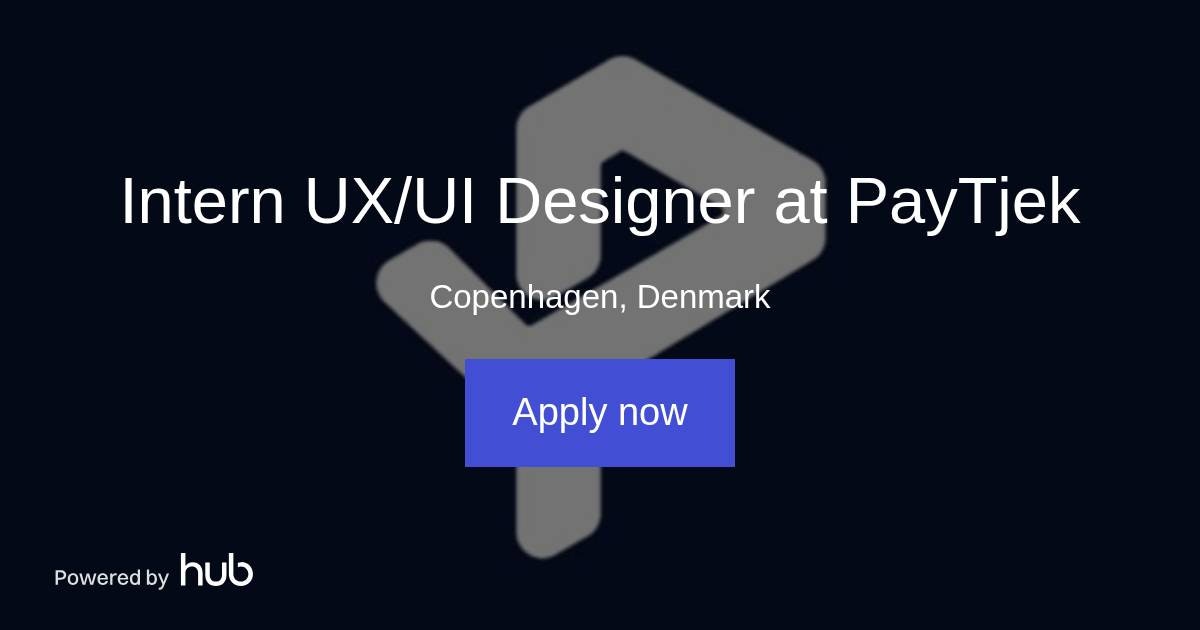 The Hub | Intern UX/UI Designer at PayTjek | PayTjek