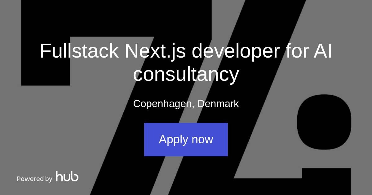 The Hub | Fullstack Next.js developer for AI consultancy | syv.ai