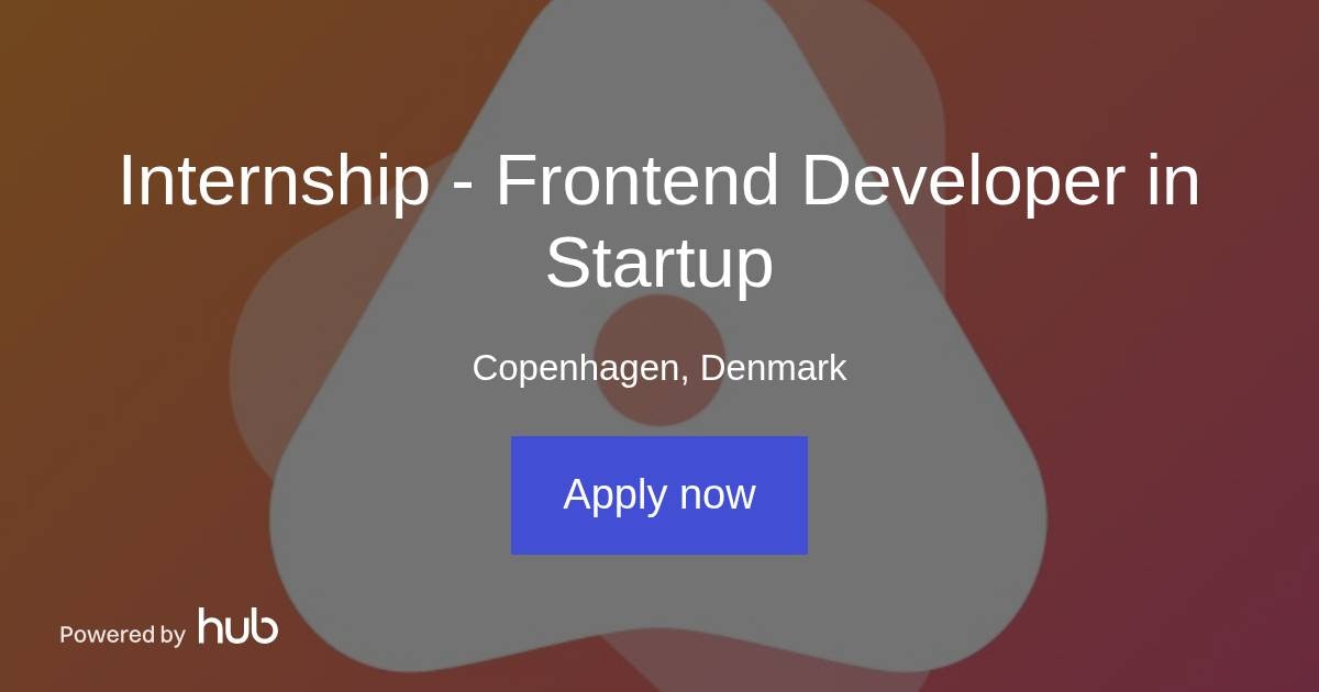 The Hub | Internship - Frontend Developer in Startup | AdPlenty