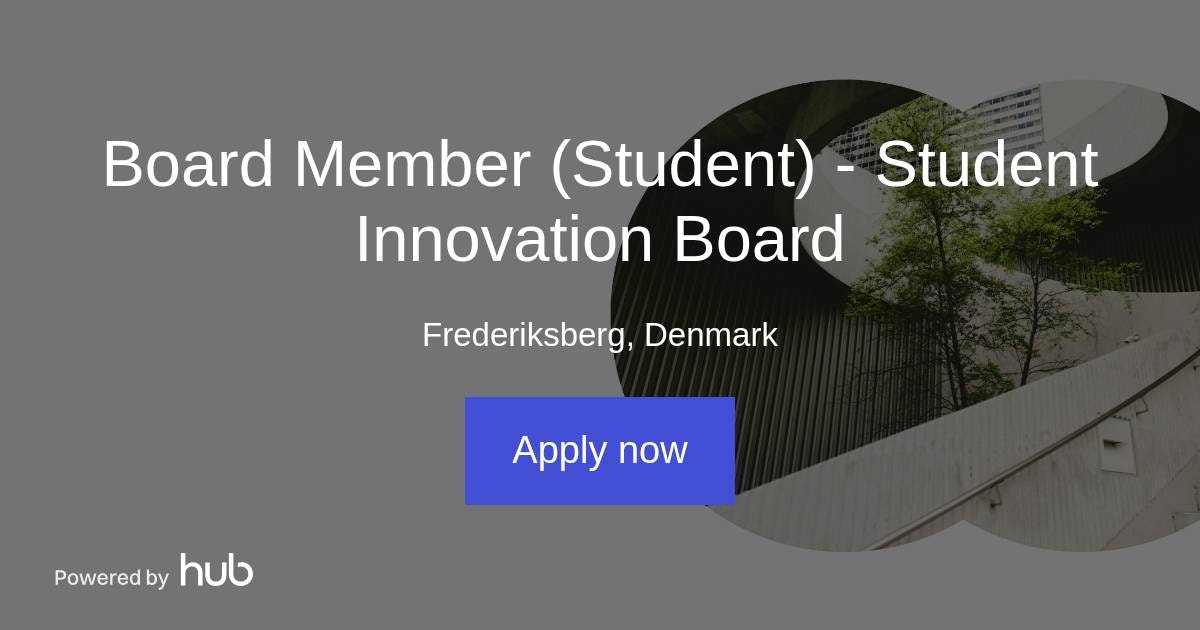 The Hub | Board Member (Student) - Student Innovation Board | SENPAGE