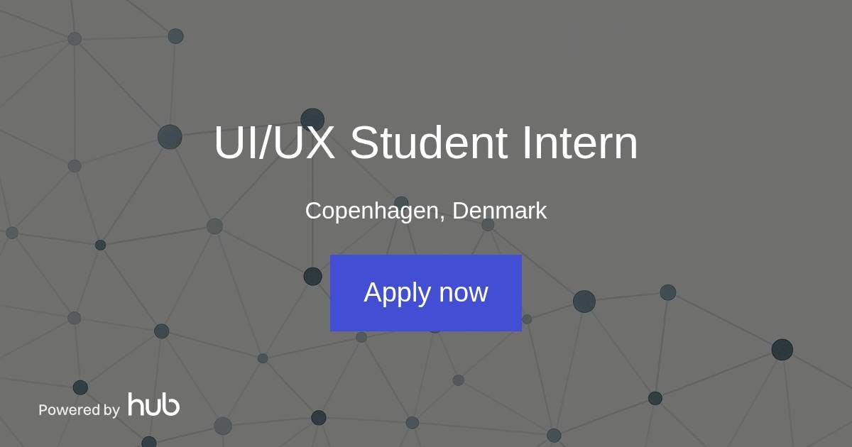 The Hub | UX/UI Student Intern | Nordic Valley