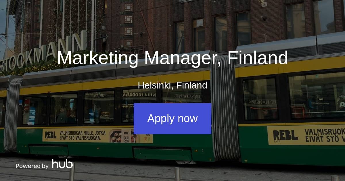 The Hub | Marketing Manager, Finland | Rebl Eats