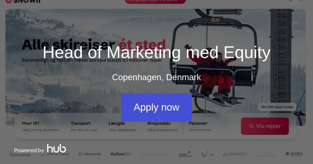 The Hub | Head of Marketing med Equity | Snowii
